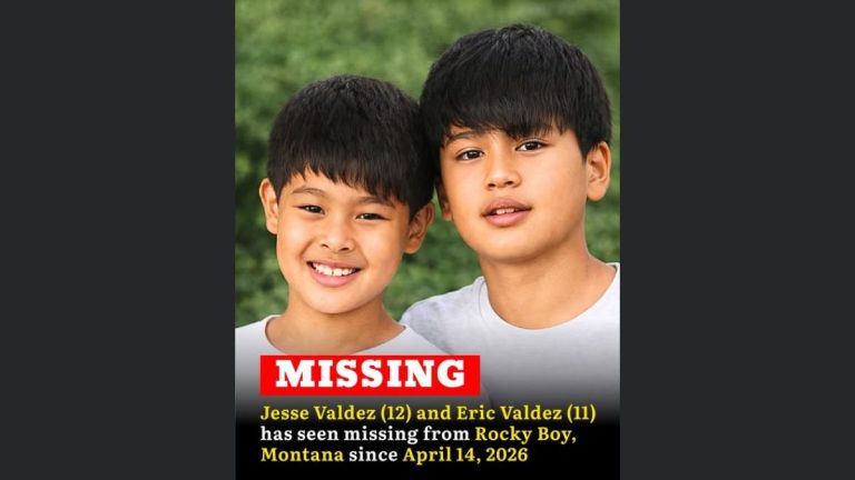 Jesse and Eric Valdez Reported Missing from Rocky Boy Reservation, Montana