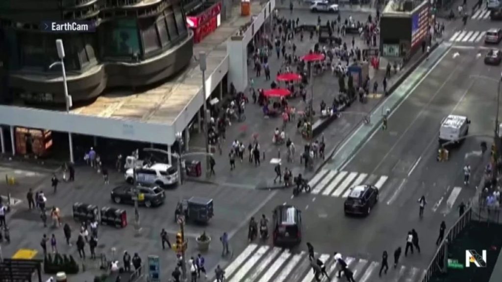 Times Square Shooting: Teen Suspect Slams Into Cop During Wild Foot Chase